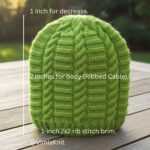 Ribbed Cable Beanie Pattern: This Easy Cable Beanie is a Perfect ...
